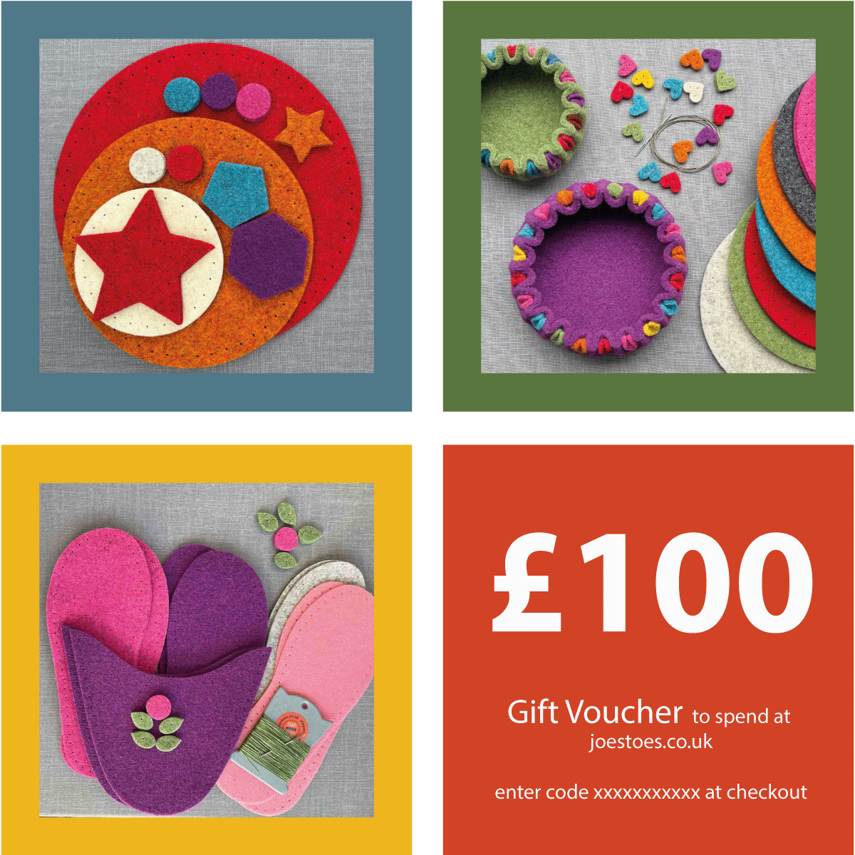 Joe's Toes Gift Voucher £100