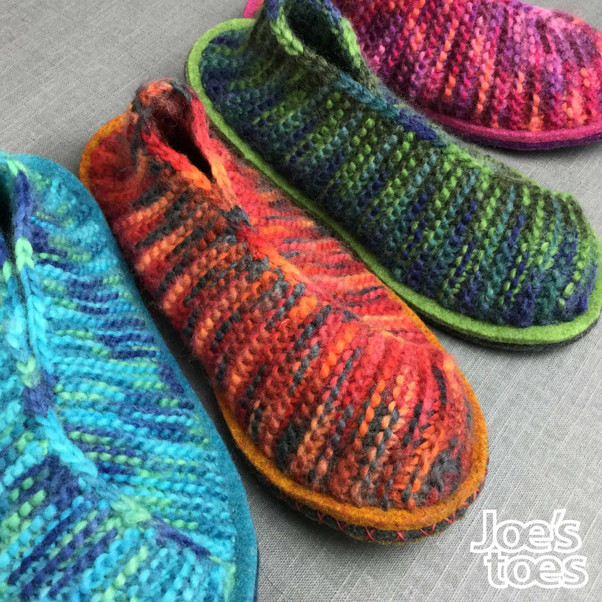 Crossover Knitted Slippers - Kit WITHOUT the yarn – Joe's Toes