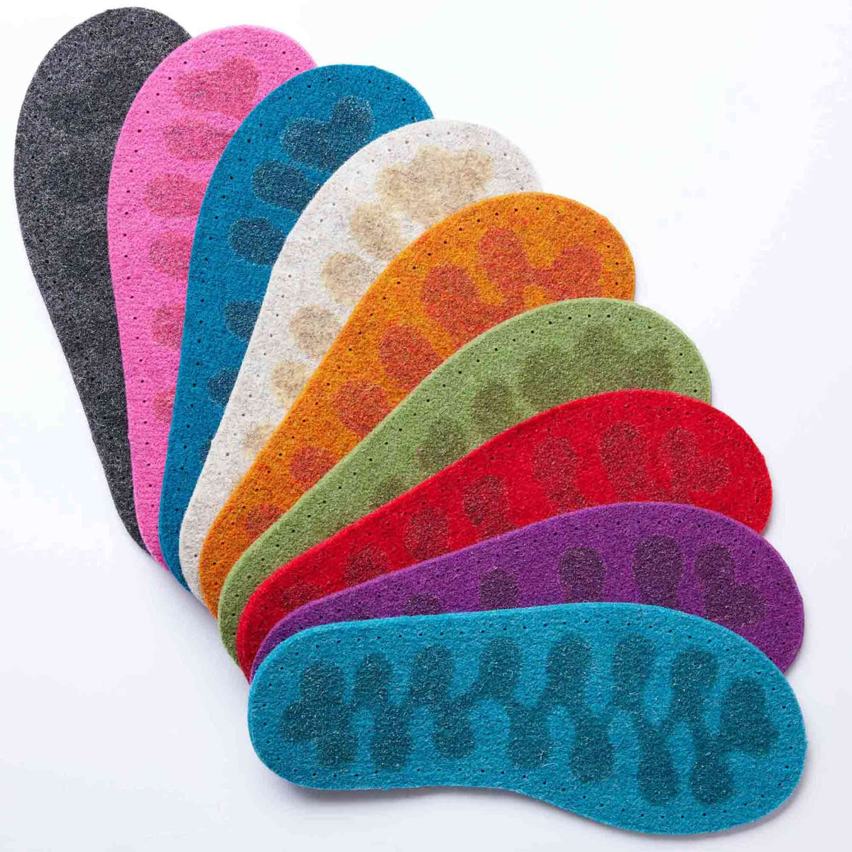 Thick Wool Felt Soles with Latex Grip - Adult sizes – Joe's Toes
