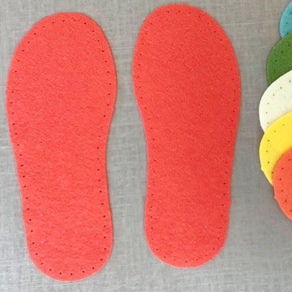 Natural Crepe Rubber Soles made by Joe's Toes