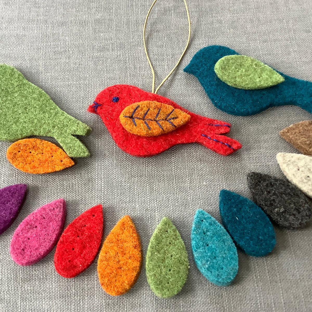 Felt Song Bird with Wing | Felt Birds | Joe's Toes